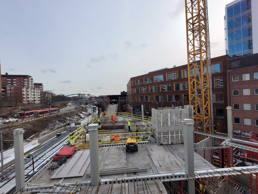 Sickla stationshus tar form | Byggframtid